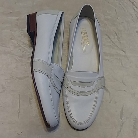 Bally | Shoes | Bally White Leather Loafers | Poshmark